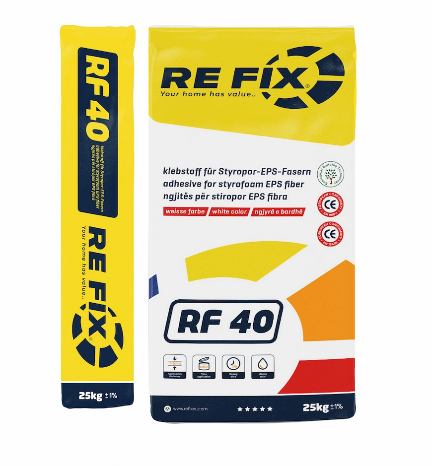 Refix Klebstoff für EPS-Faserstoffe RF 40 25 KG | GRUNDIERUNGEN | WAND- UND DECKENFARBEN ...
